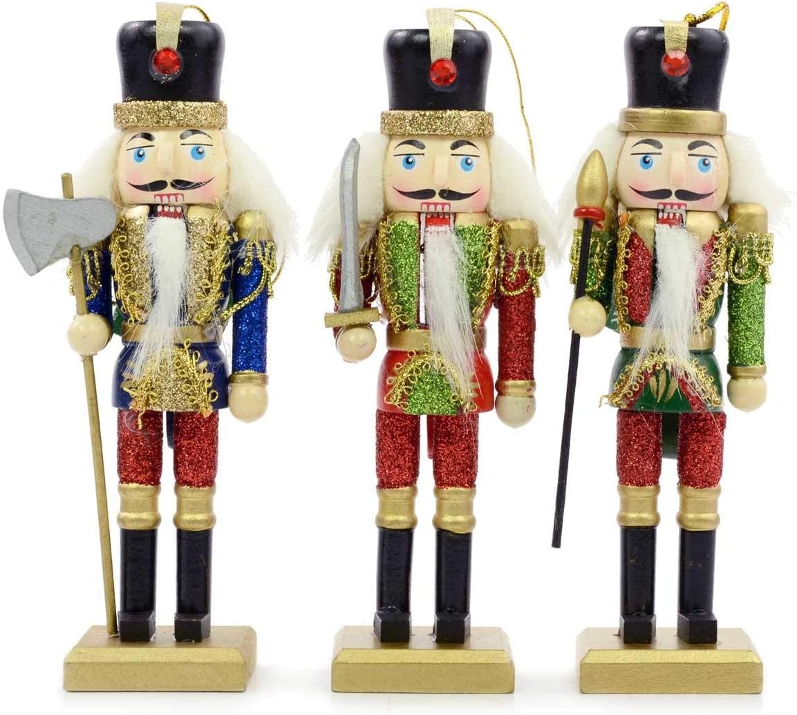 Amazon.com: Gift Boutique Christmas Nutcracker Figurines Set of 3 6 ...