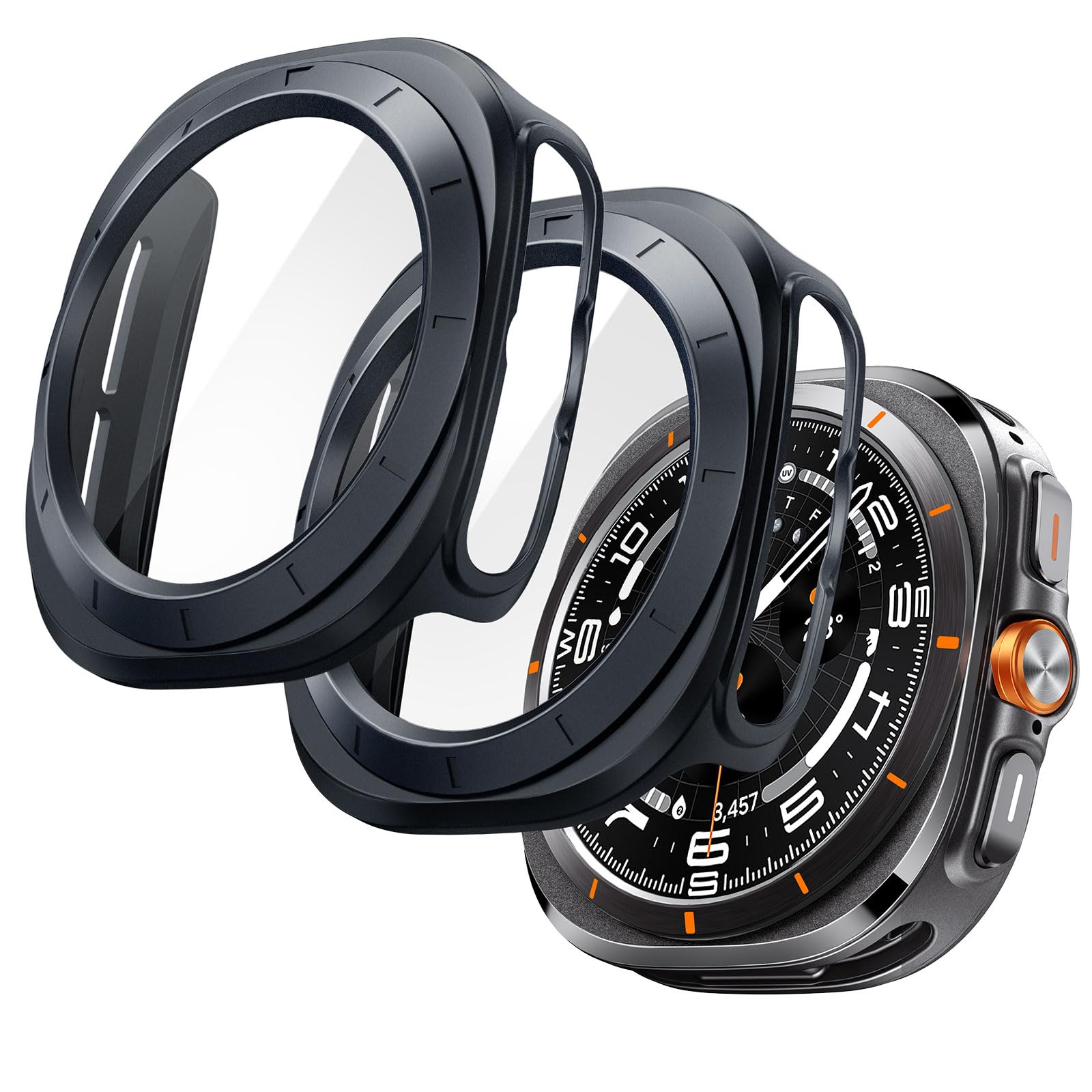 JETech Case with Screen Protector for Samsung Galaxy Watch Ultra 47mm ...