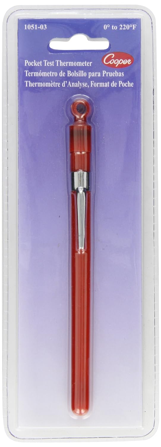 Cooper-Atkins 1051-03-1 Glass Stick Non-Toxic Spirit Filled Test ...