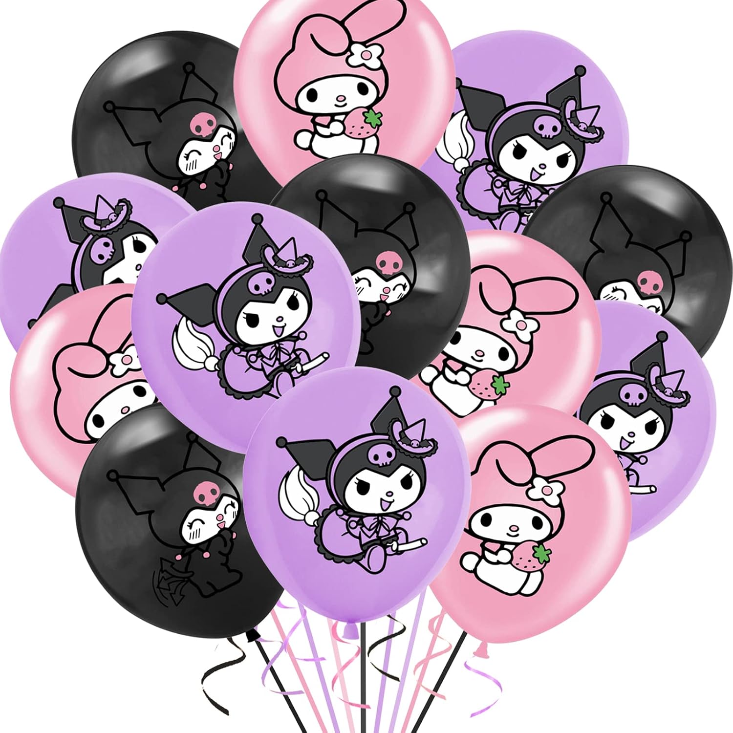 Amazon.com: 18pcs Cute Anime Balloons - Latex Balloons Anime Theme ...