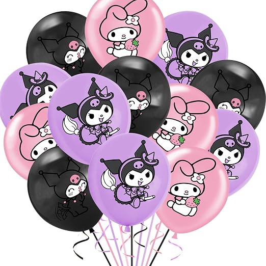 Amazon.com: 18pcs Cute Anime Balloons - Latex Balloons Anime Theme ...