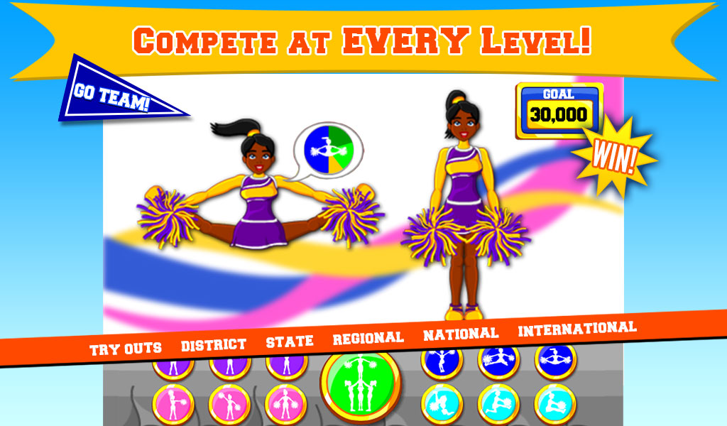Just Cheer! All Star Cheerleader Game - Play Free Cheerleading & Dance ...
