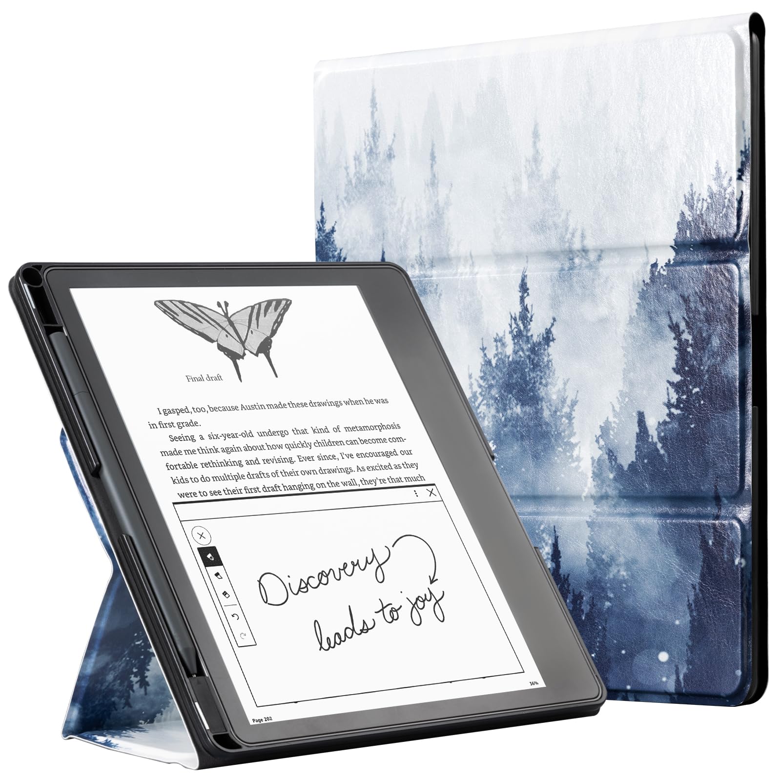 Amazon.com: CoBak Stand Case for Kindle Scribe - Premium Folio Leather ...