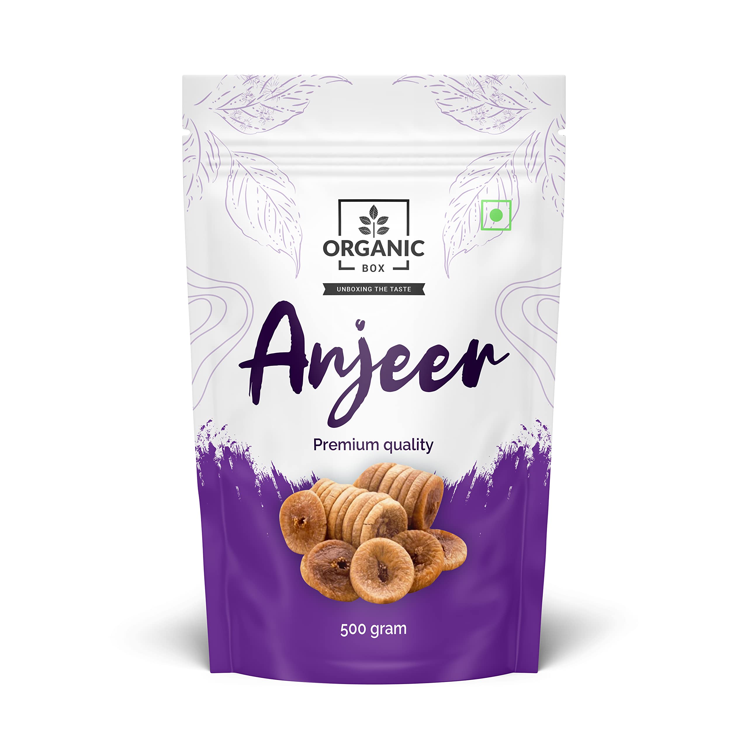 Organic Box Afghani Anjeer Figs - Jumbo Sized, Afghanistan Dry Anjir ...