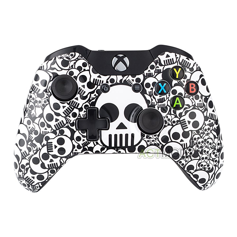 Amazon.com: eXtremeRate Dead Skull Top Front Housing Shell Case ...