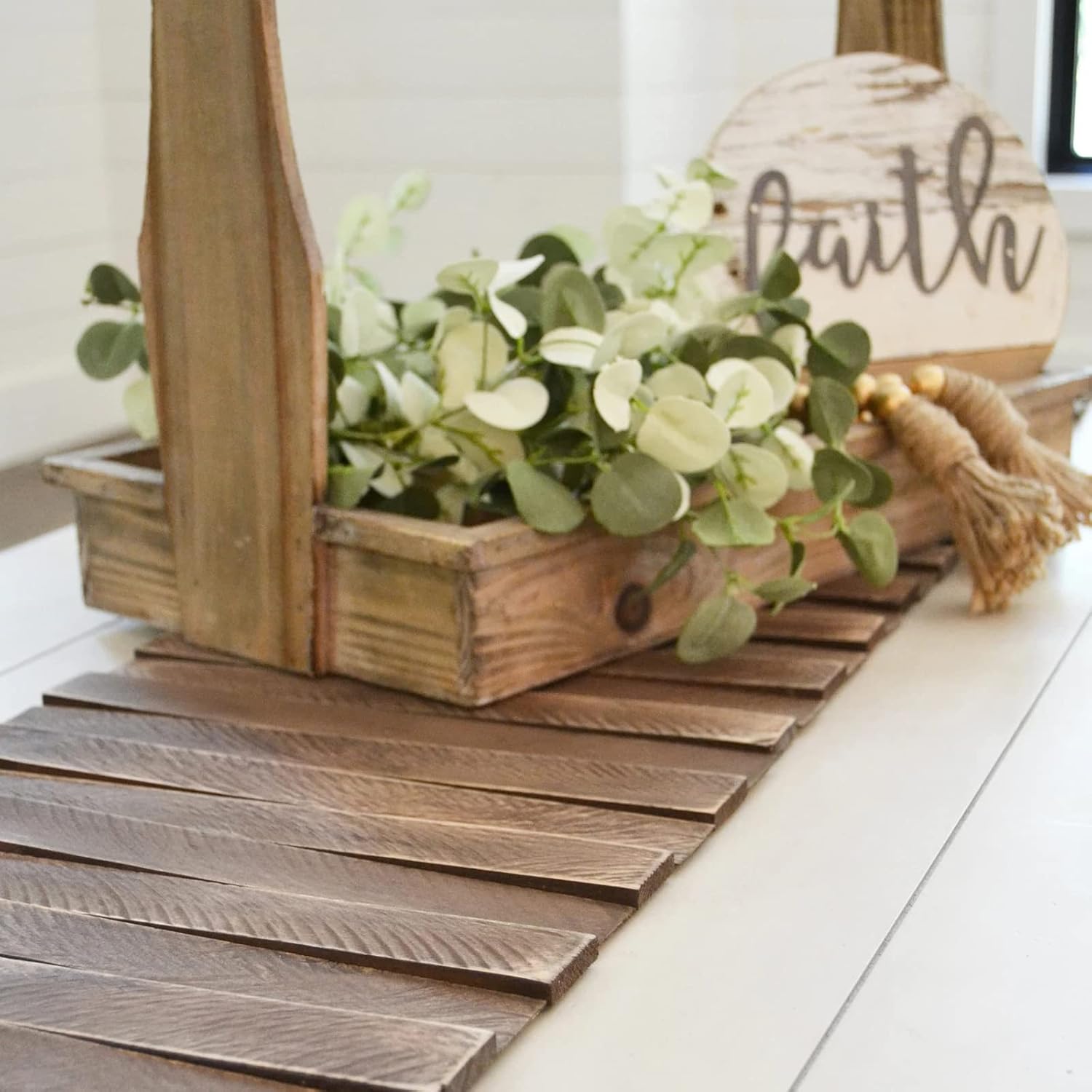 Amazon.com: Wooden Table Runner,Natural Durable Wood Table Runner,50 x ...