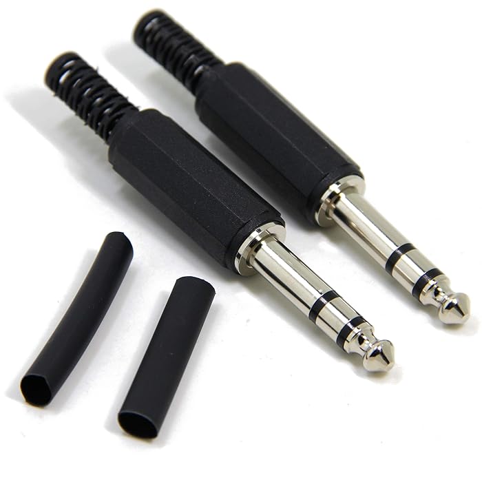 Buy Ancable 2-Pack 1/4" Stereo Phone Plug, Solder Type Cost-Effective ...