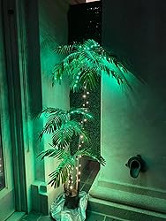 Amazon.com: Solar Lighted Palm Trees for Outside Patio, 5.2Ft 229 LED ...