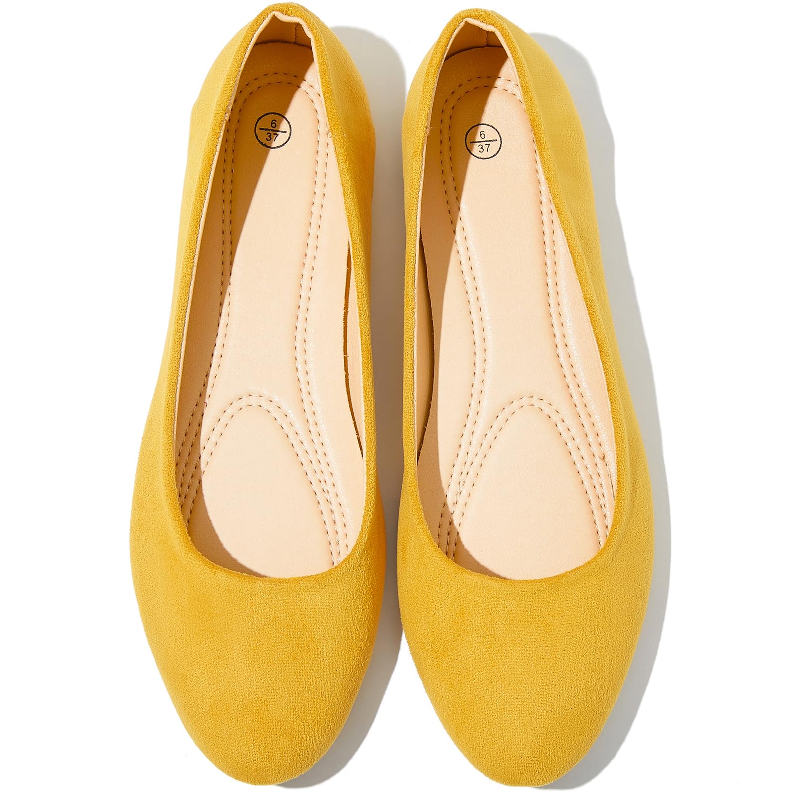 Snapklik.com : Shupua Flats For Women Round Toe Flat Shoes Dressy Black ...