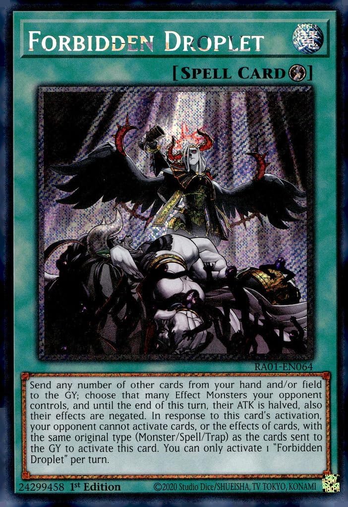 Amazon.com: Forbidden Droplet (Platinum Secret Rare) - RA01-EN064 ...