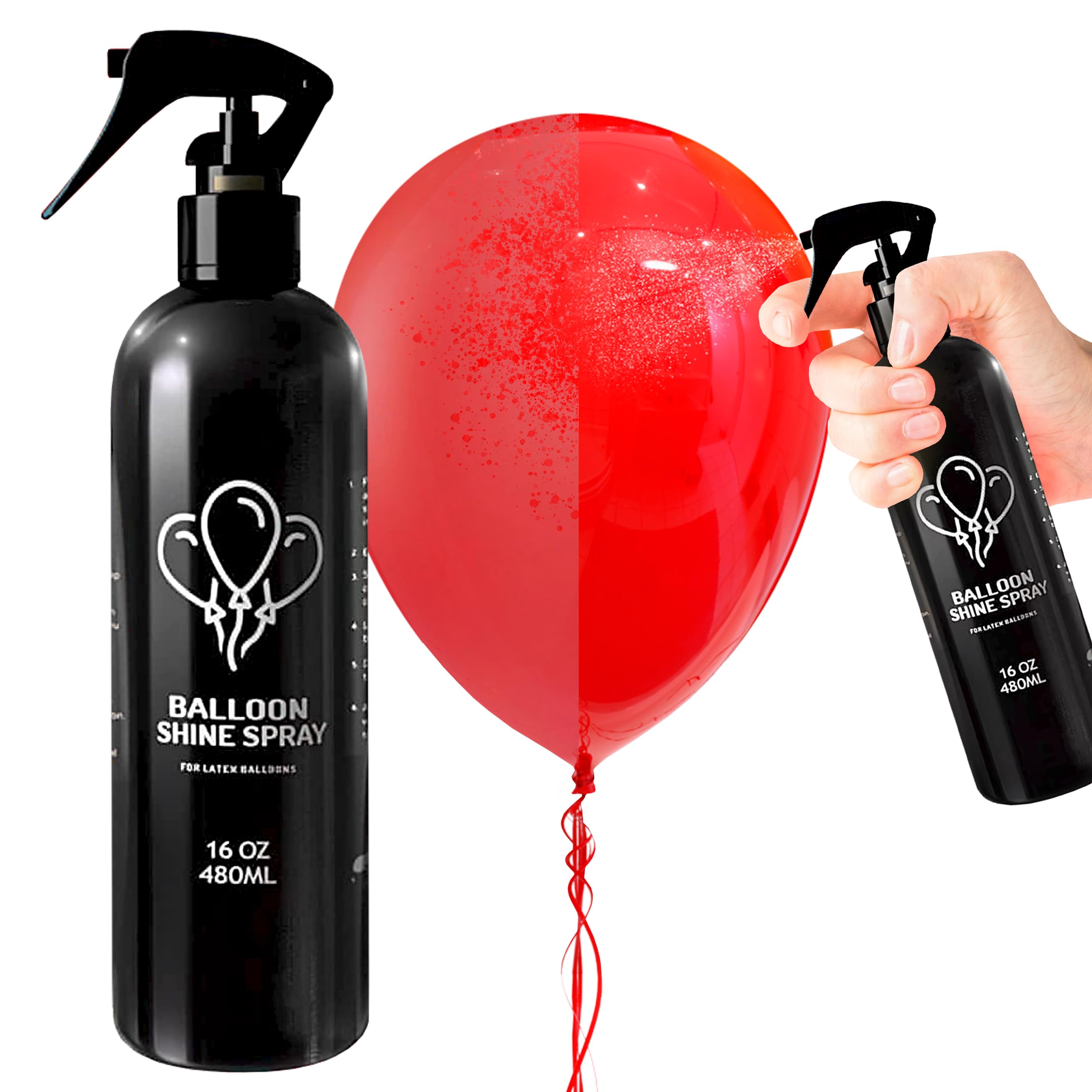 Amazon.com: Orca (16oz) Balloon Shine Spray | Ultra Shiny Glow Spray ...