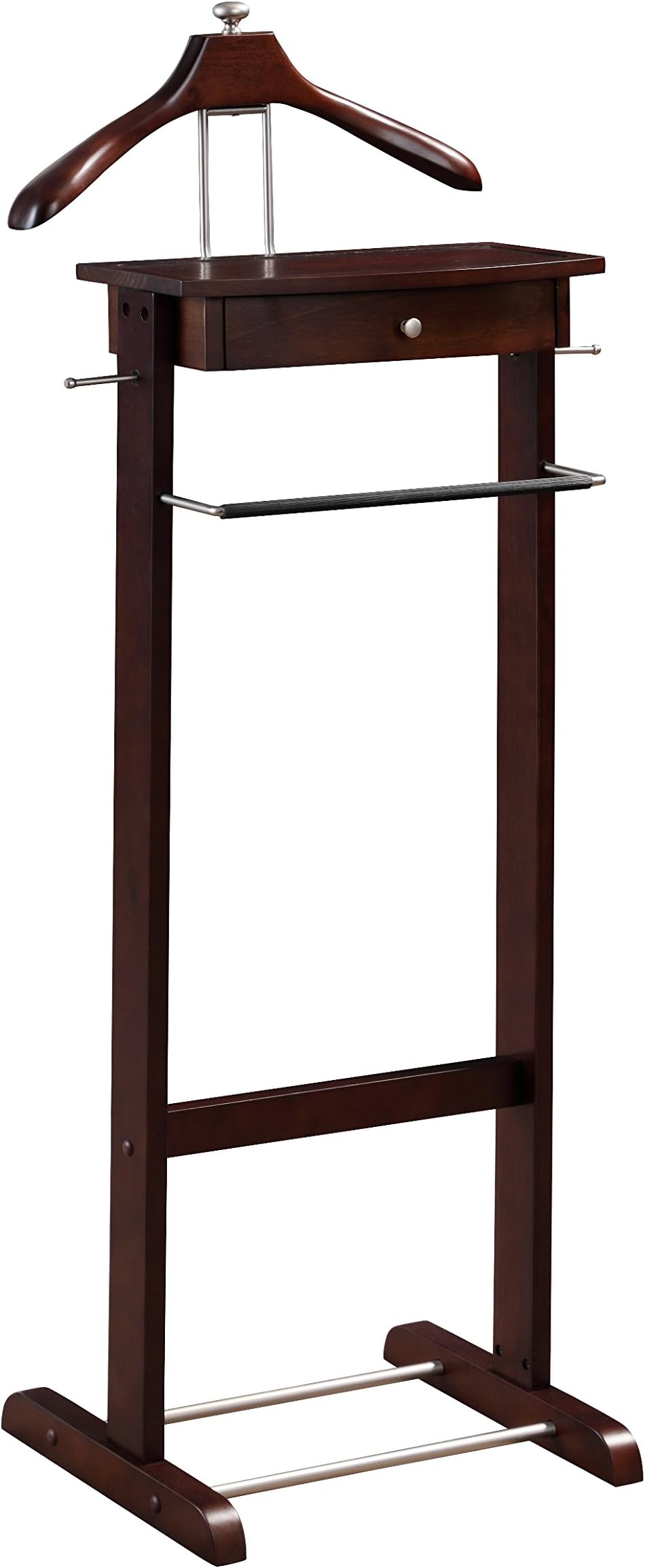 Amazon.com: Proman Products Mission Wardrobe Wood Valet Stand with ...