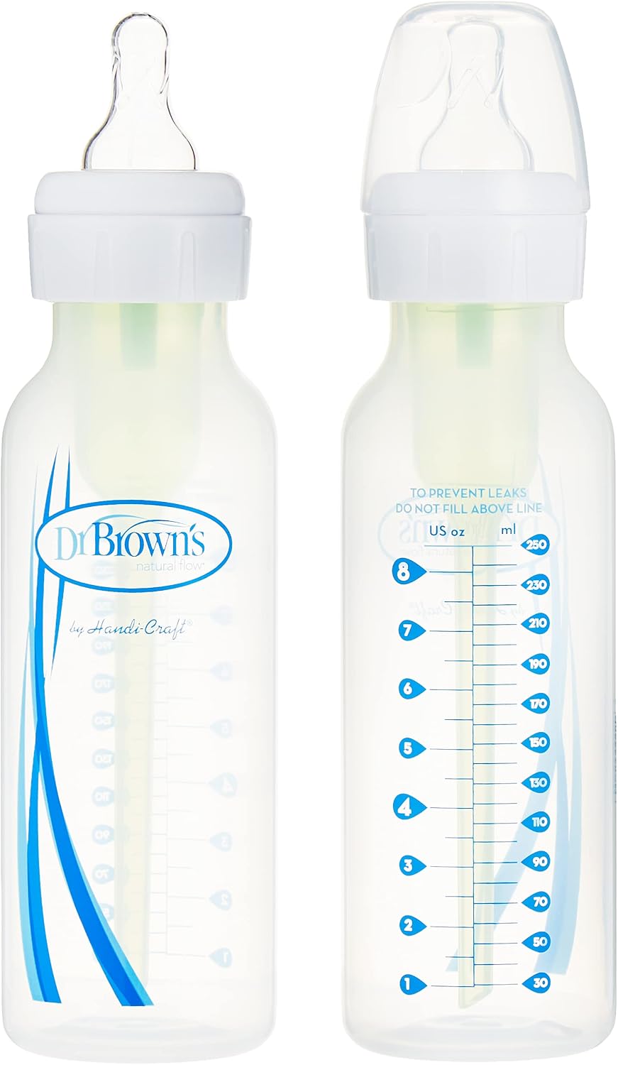 Dr.Brown's Baby Bottle Pack of 2-8 oz : Buy Online at Best Price in KSA ...