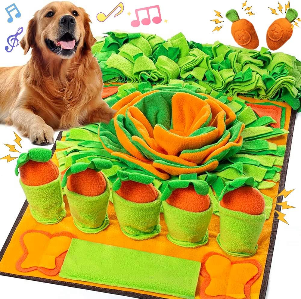 Amazon | Askill 犬 ノーズワークマット おもちゃ 玩具 小型犬 おやつ隠しマット 早食い防止 噛むおもちゃ 分離不安/ストレス ...