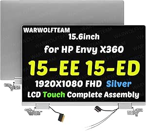 Amazon.com: WARWOLFTEAM 15.6inch LED LCD 1920X1080 FHD Screen Digitizer Replacement Whole Hinge ...