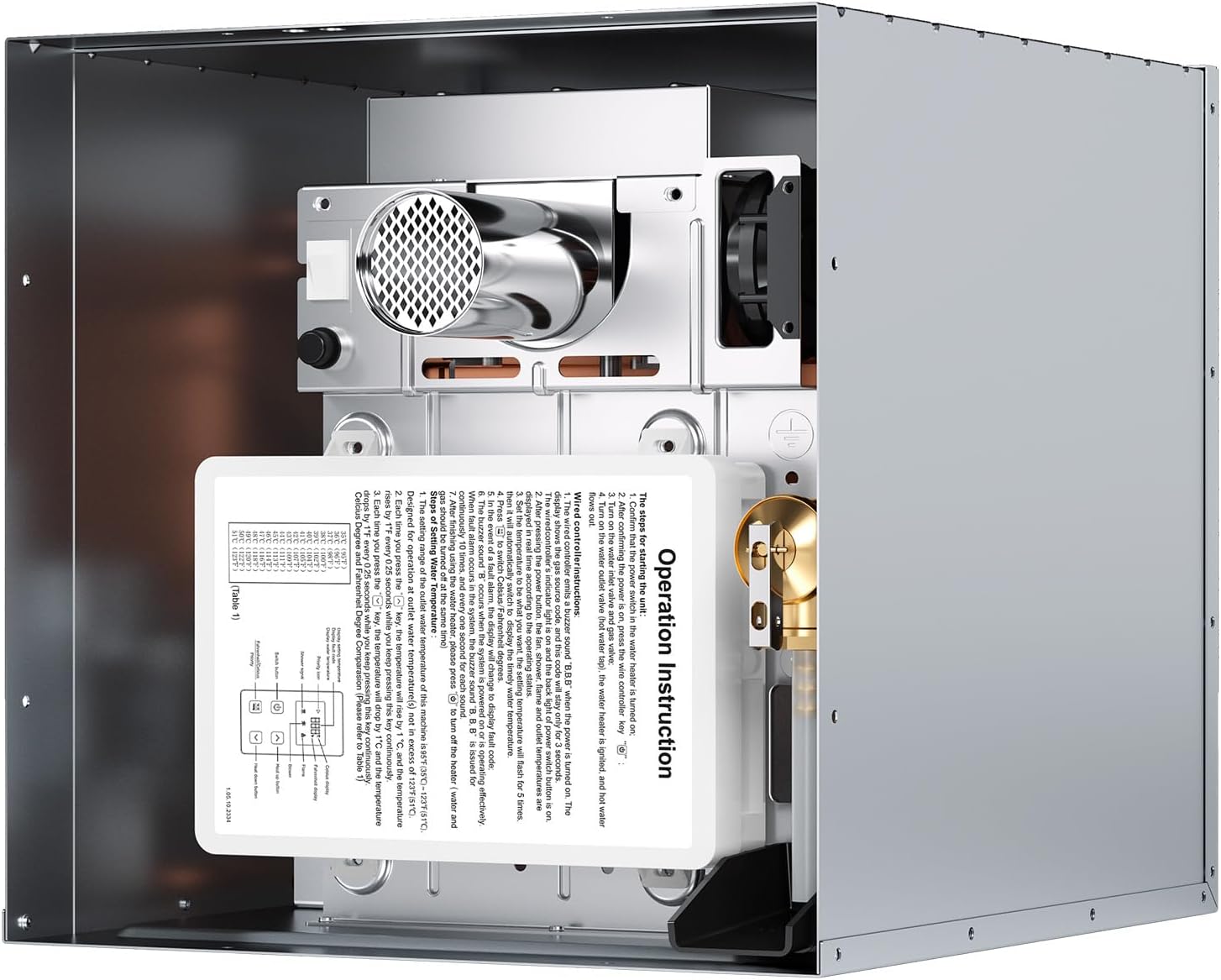 Amazon.com: FOGATTI Tankless RV Water Heater, RV On Demand Hot Water ...