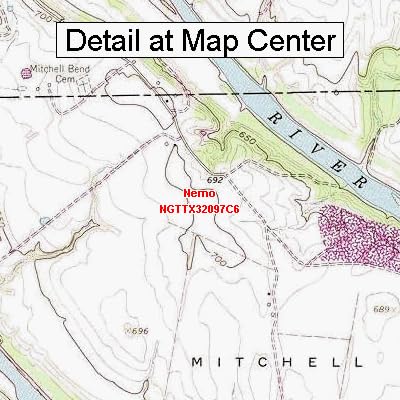 Amazon.com : USGS Topographic Quadrangle Map - Nemo, Texas (Folded ...