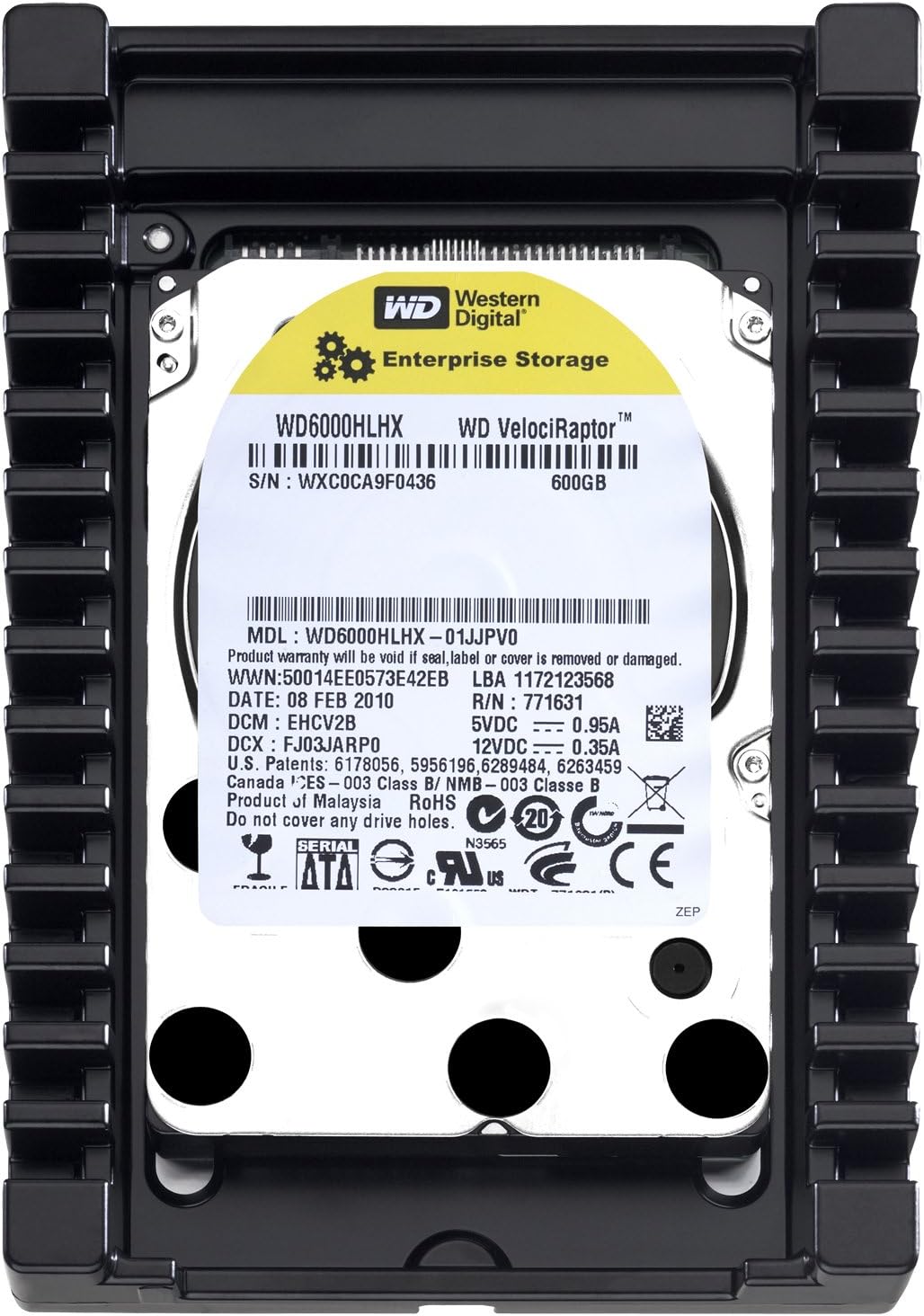 WD VelociRaptor Entreprise WD3000HLFS Disque dur interne 3.5'' SATA 10 ...