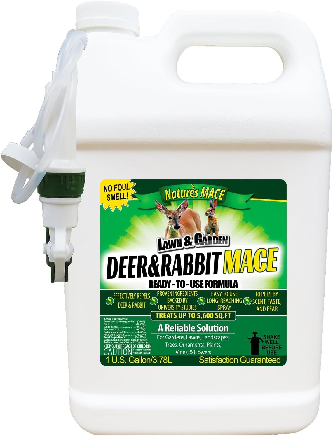 Amazon.com: Nature’s MACE Deer and Rabbit Mace, Deer Repellent Spray, 1 ...