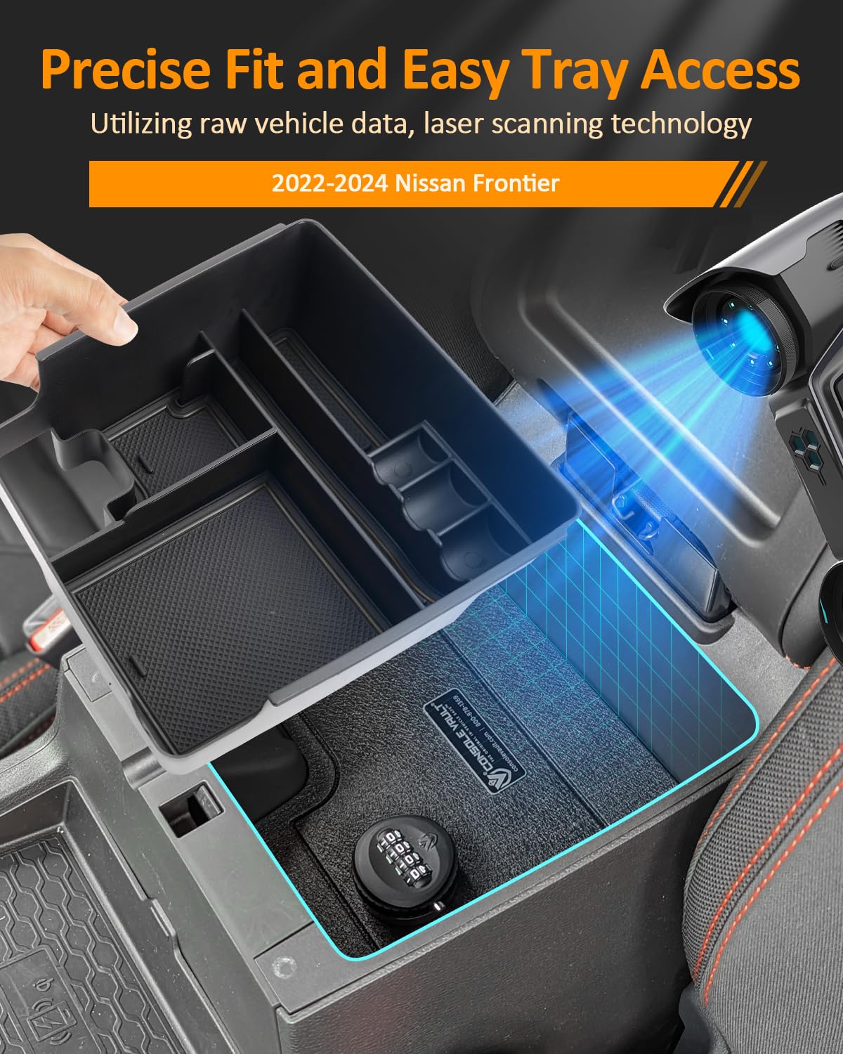 Snapklik.com : CDEFG 2022-2025 2026 Frontier Center Console Organizer ...