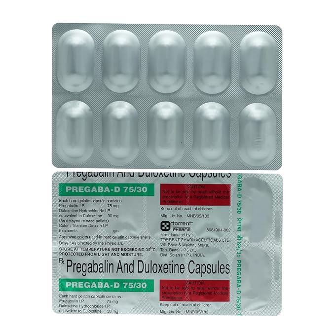 Pregaba - D 75/30 - Strip of 10 Capsules : Amazon.in: Health & Personal ...