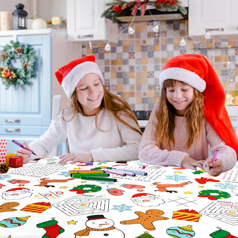 Snapklik.com : Labeol Christmas Tablecloth, 108"x 54" Christmas ...