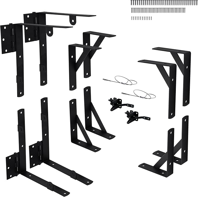 Amazon.com: YuLuoXiang 2 Sets Gate Kit Gate Corner Brace Bracket Heavy ...