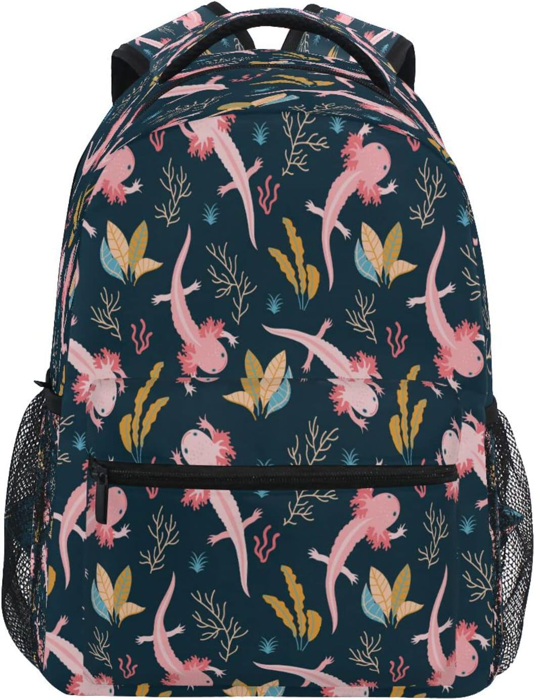 Amazon.com: Kcldeci Kids Backpack for Girls Boys Nautical Axolotl Sea ...