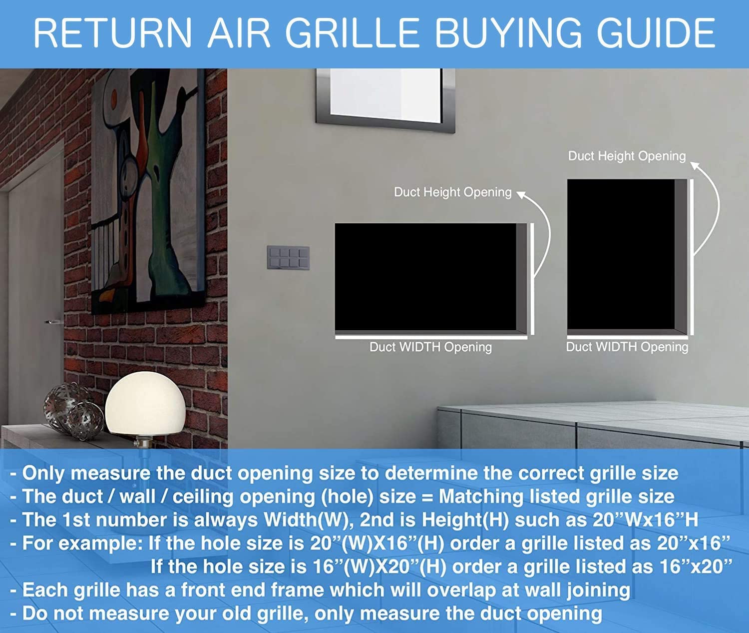 Snapklik.com : White Baseboard Return Grill