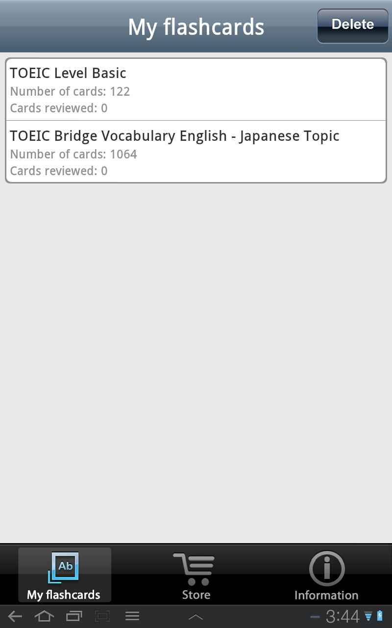 TOEIC Flashcards-Japanese - App on Amazon Appstore