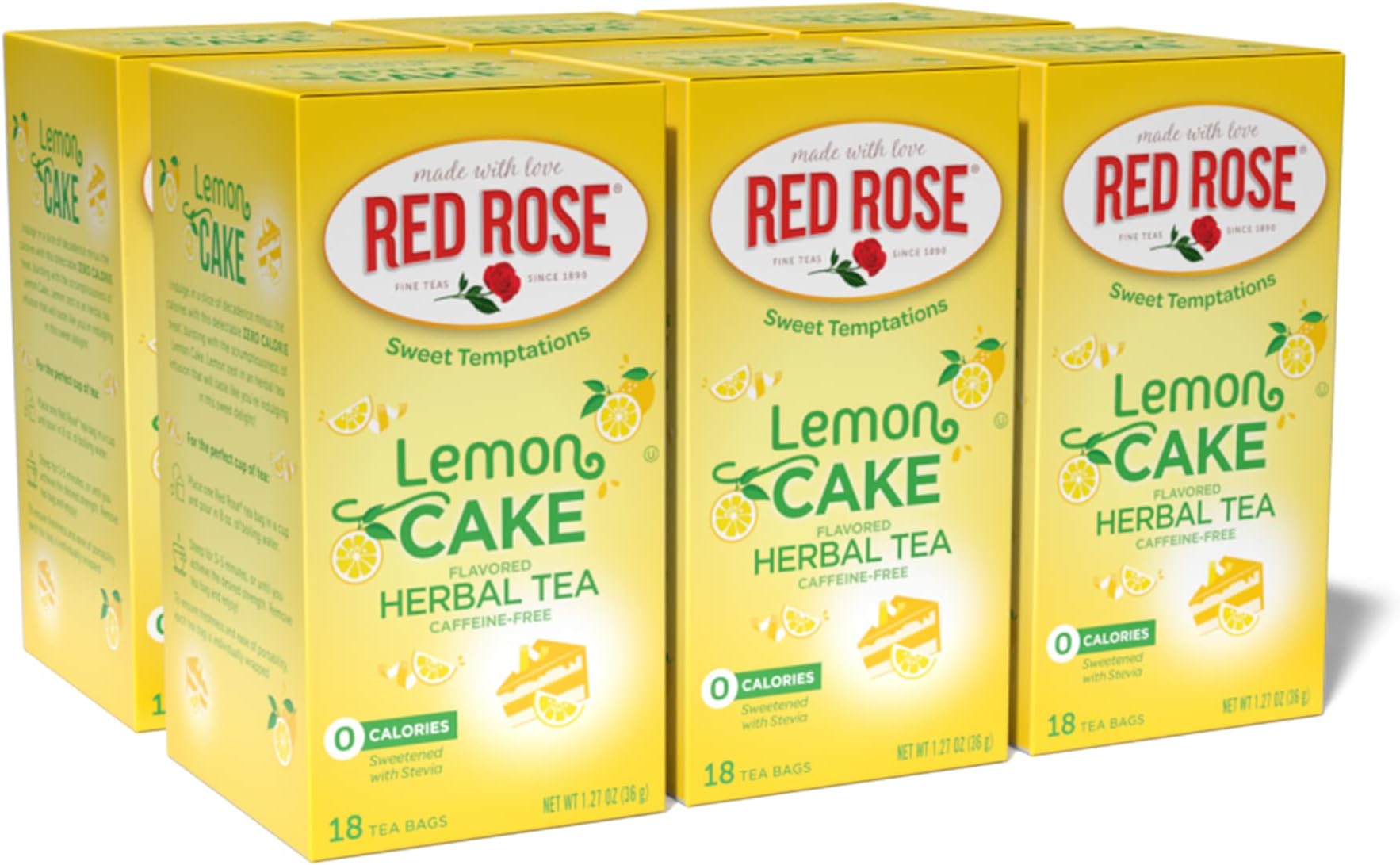 Amazon.com : Red Rose Sweet Temptations Dessert Tea Variety Pack, Zero ...