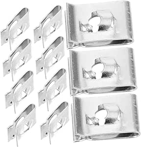 Amazon.com: HAWILLOSCH U-type Metal Screw Clips for Automotive License ...