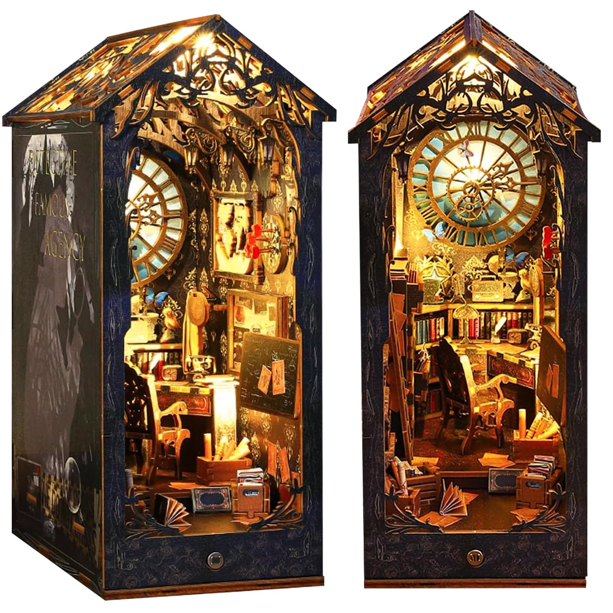 Auney Book Nook Kit Buch Ecke Miniatur Kit, Bücherecke ...