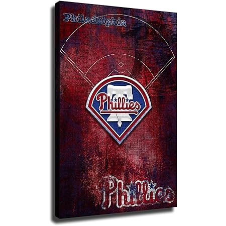 Amazon.com: Philadelphia Phillies Baseball Poster Sports Canvas Wall ...