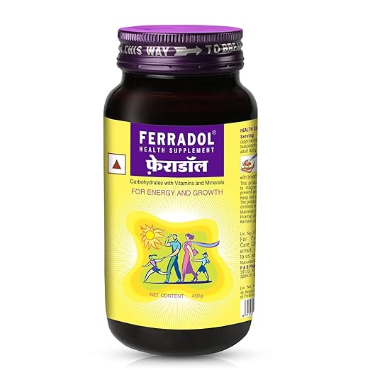 Ferradol syrup Pack of 450gm, daily health supplement with Iron ...