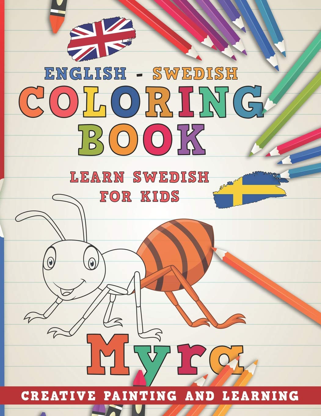 Coloring Book: English - Swedish I Learn Swedish for Kids I Creative ...