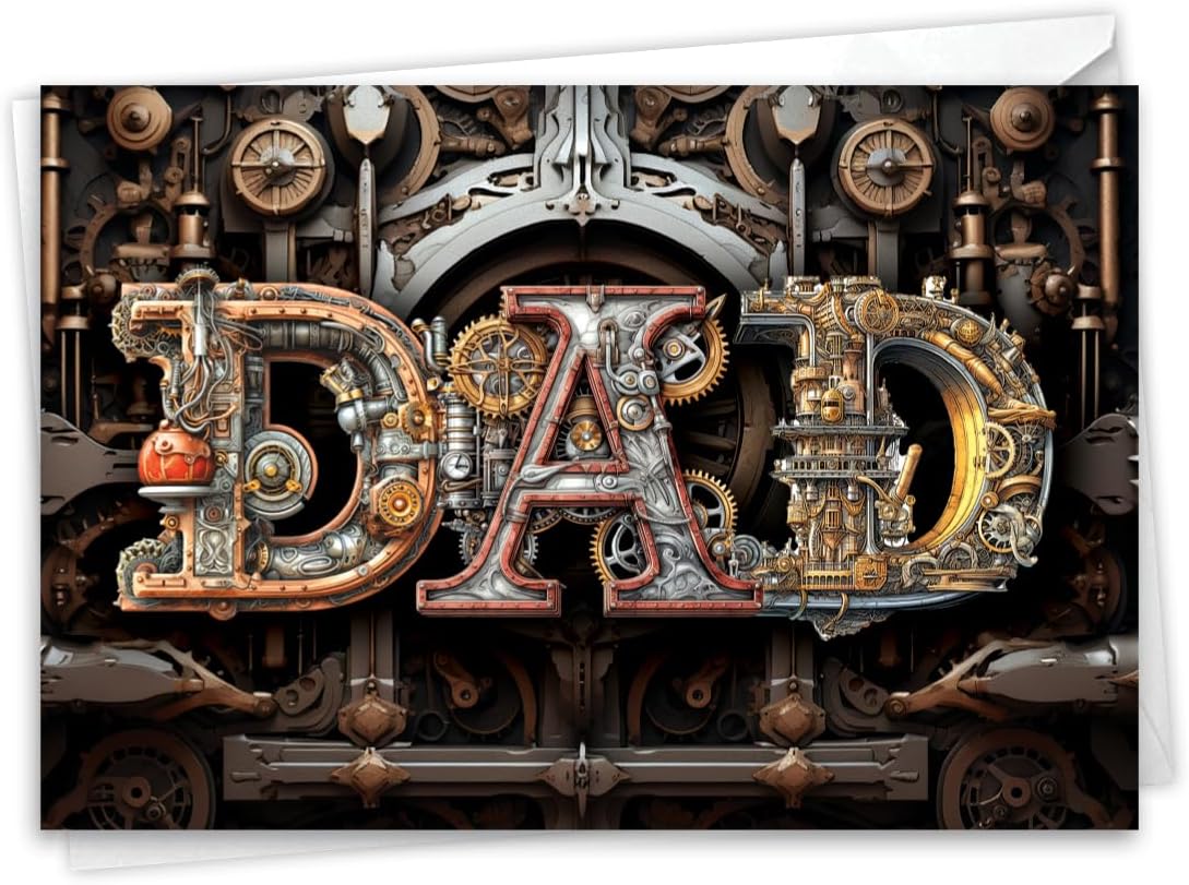 Amazon.com : NobleWorks Father's Day Greeting Card with 5 x 7 Inch ...