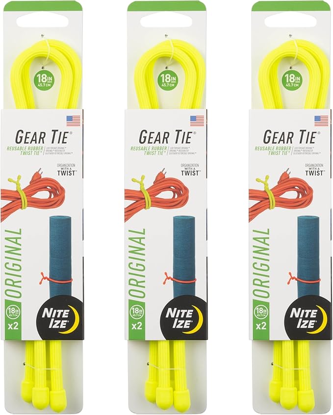 Amazon.com : Nite Ize Gear Tie Reusable Rubber Twist Tie - Bendable ...