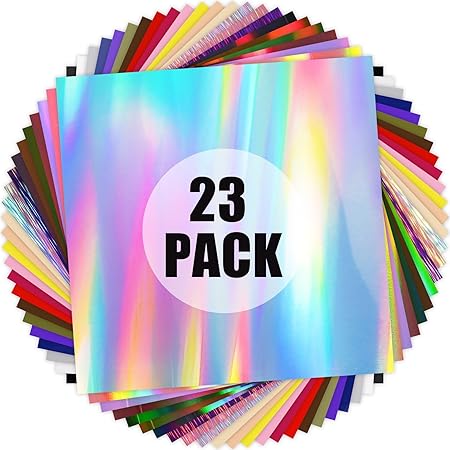 Amazon.com: GIRAFVINYL Premium Permanent Vinyl Bundle,12" x 12", 23 ...