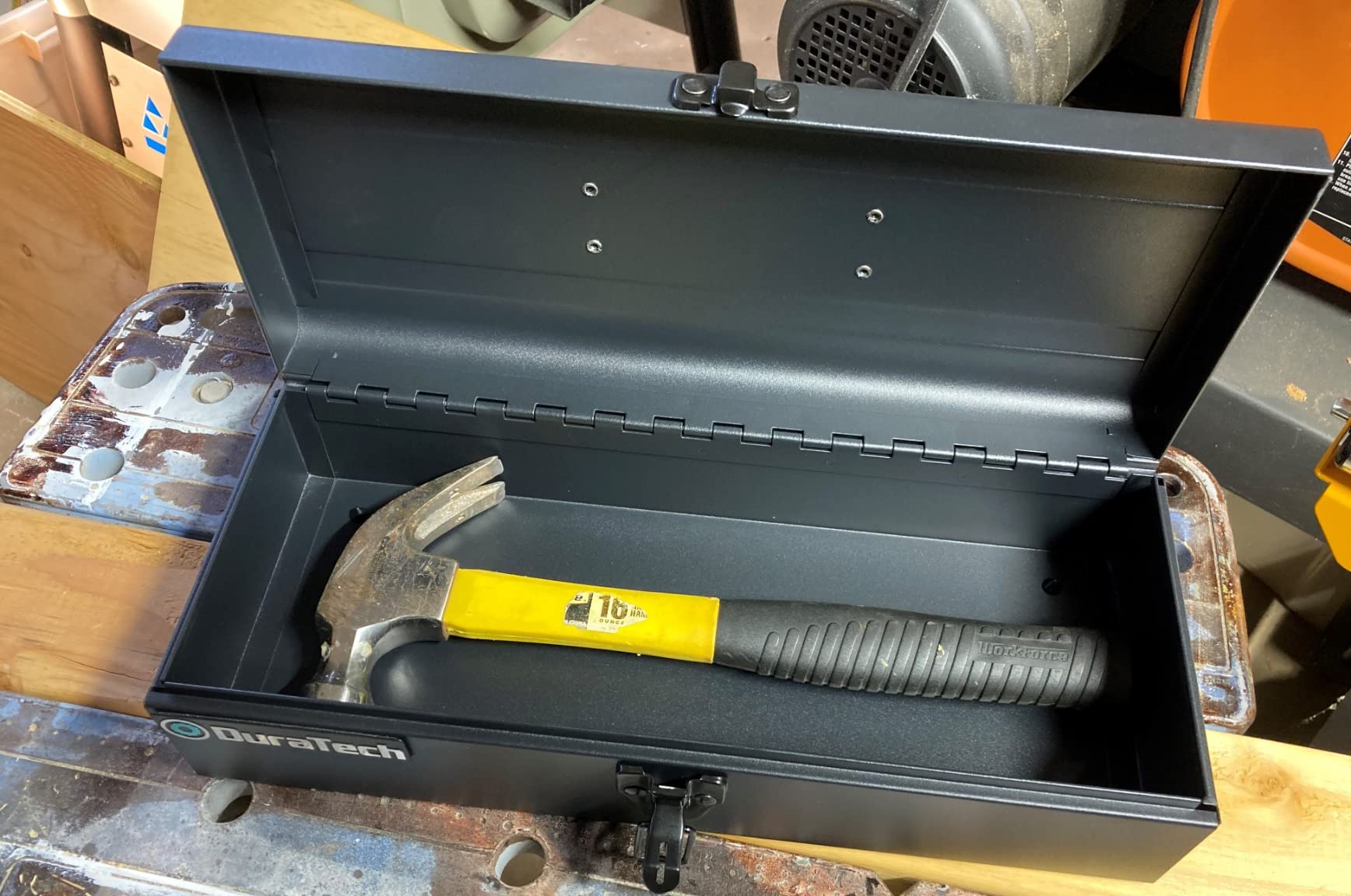 $7/mo - Finance DuraTech Metal Tool Box, 15" Portable Steel Tool Box ...