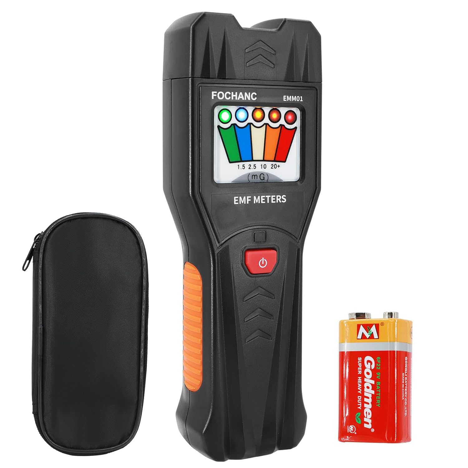 EMF Meter with 5 LED Magnetic Field Detector, Fochanc Improved Ghost ...