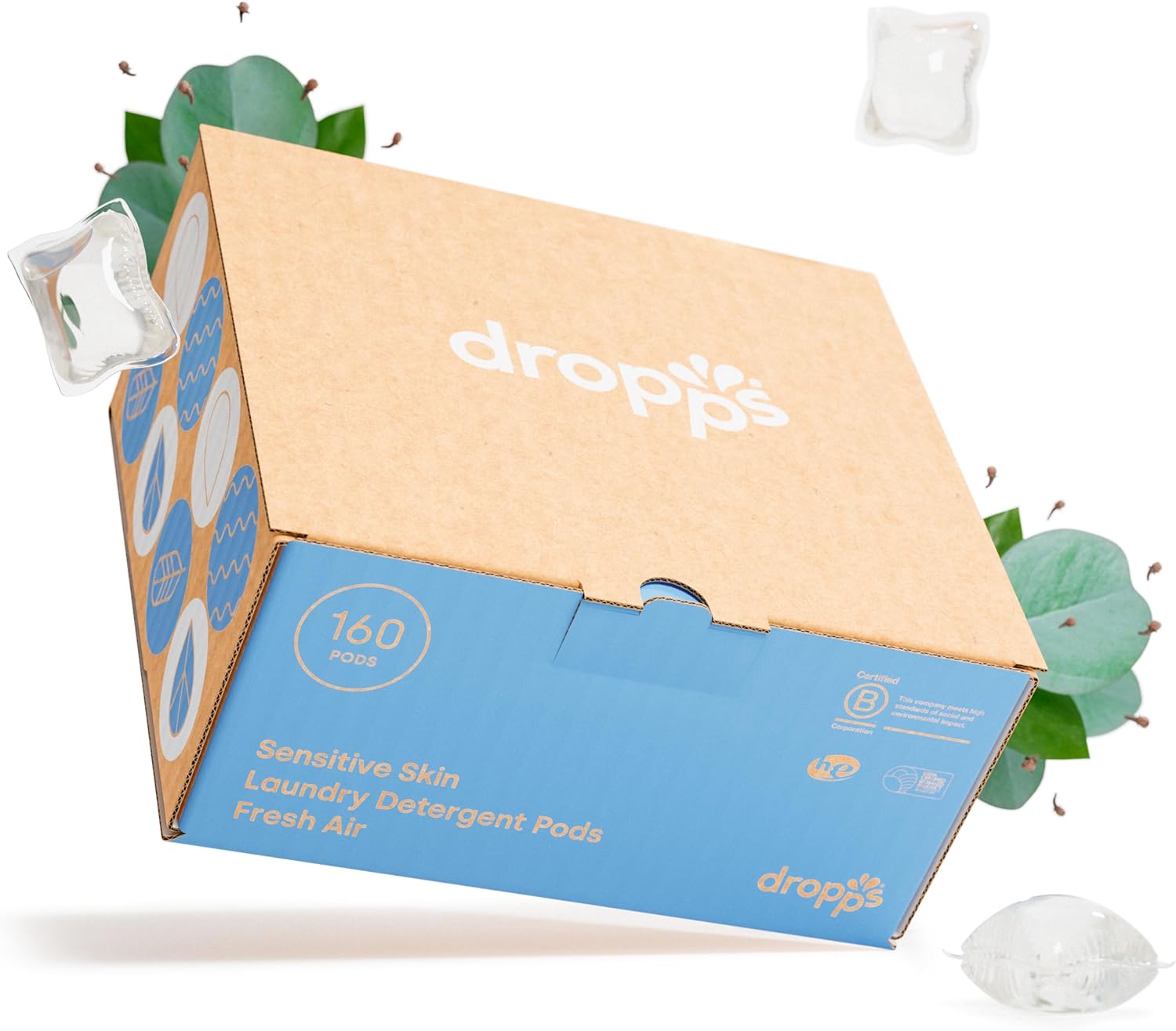 Amazon.com: Dropps Sensitive Skin Laundry Detergent Pods, Crisp Breeze ...