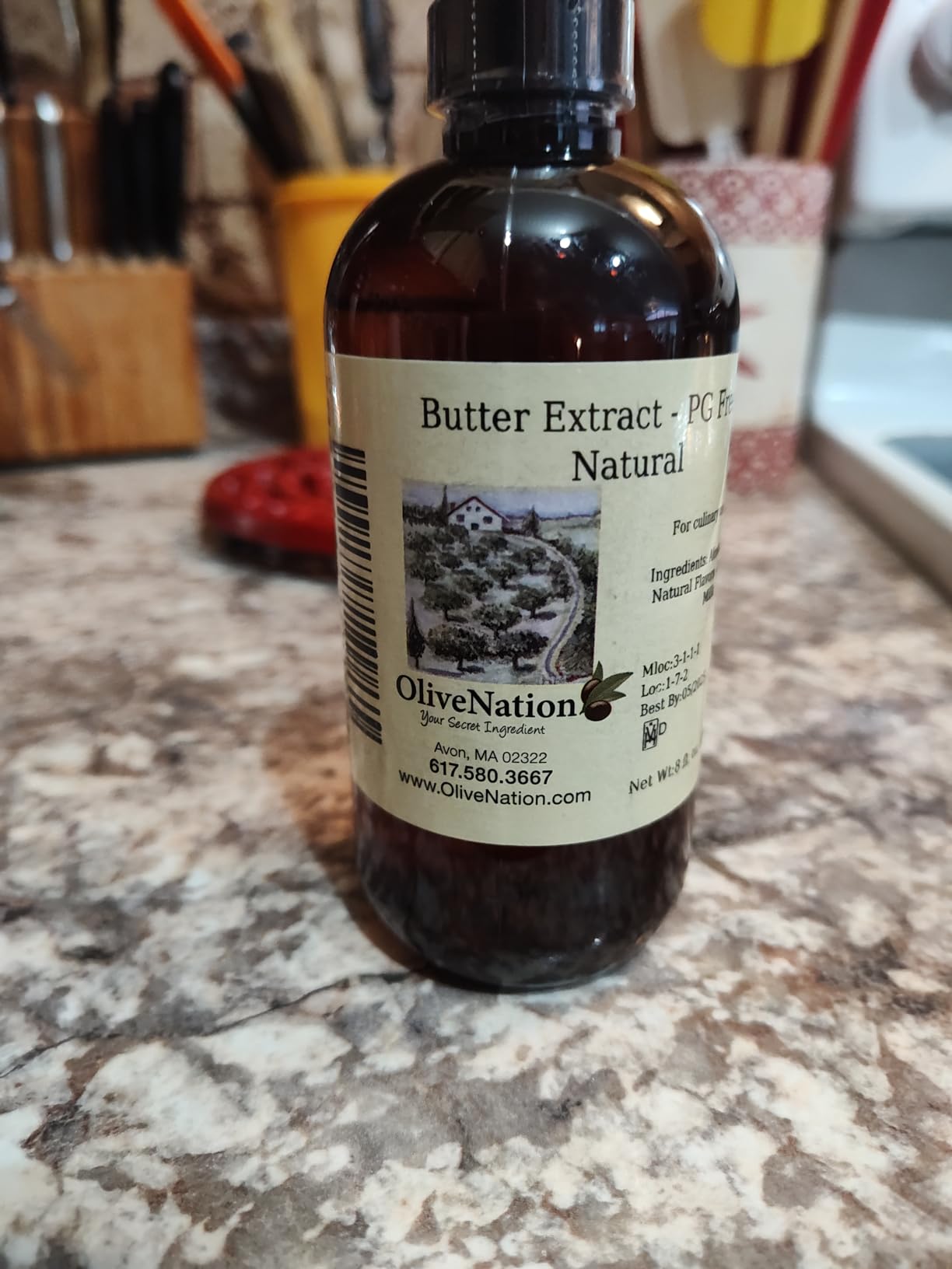 Amazon.com: OliveNation Natural Butter Flavor Extract, Rich Buttery ...