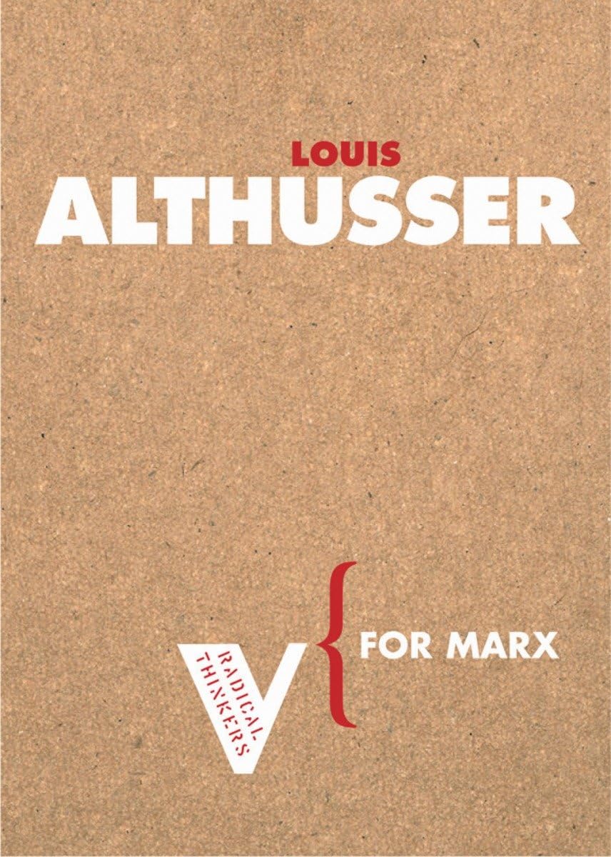 Louis Althusser For Marx : Althusser, Louis, Brewster, Ben: Amazon.com ...