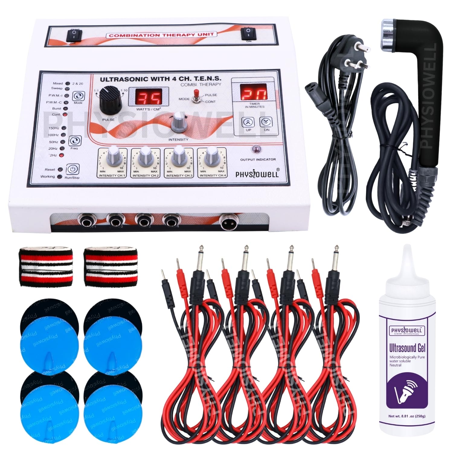 Physiowell Physiotherapy Machine Electrotherapy Combo for All Pain ...
