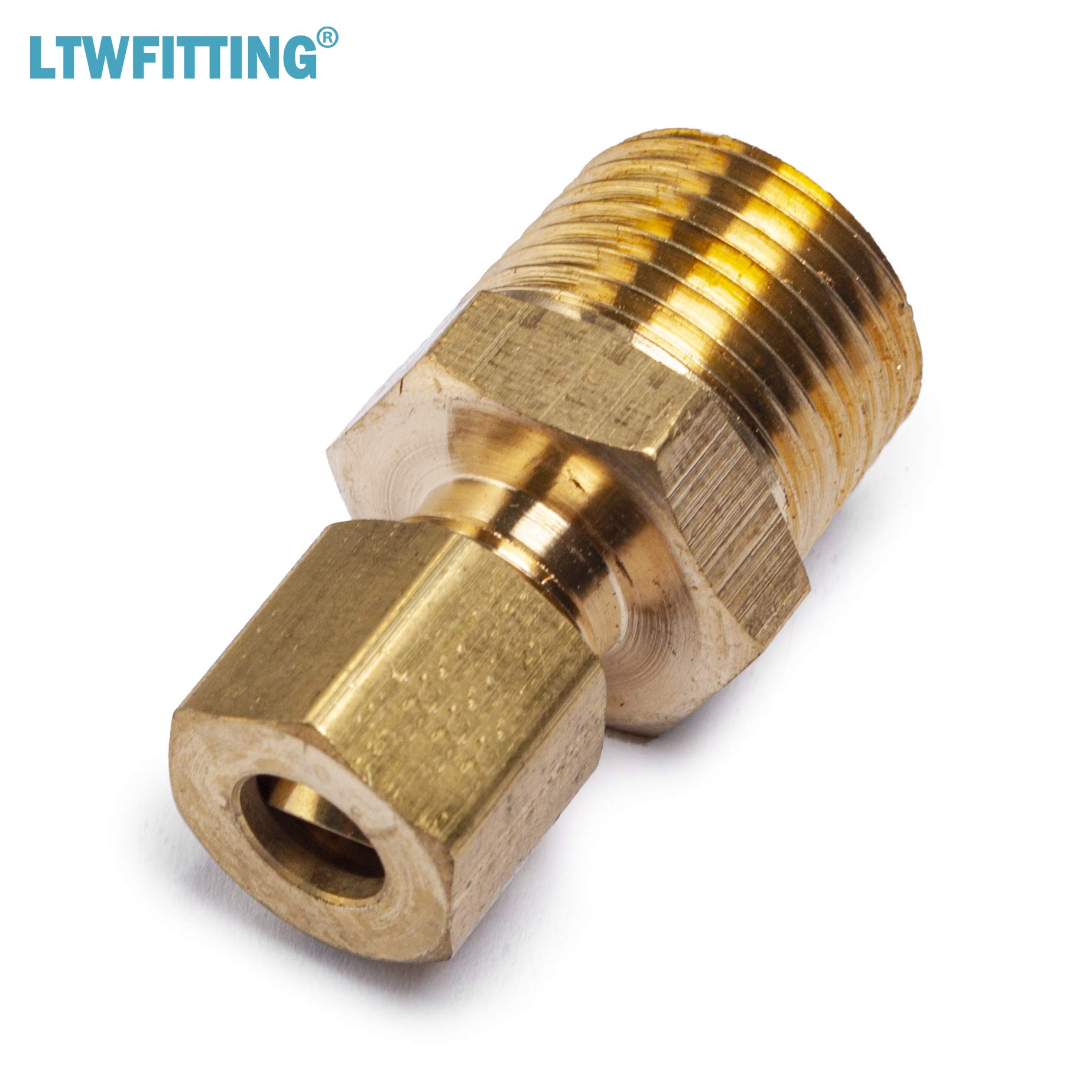 Snapklik.com : LTWFITTING Brass 1/4-Inch OD X 3/8-Inch Male NPT ...