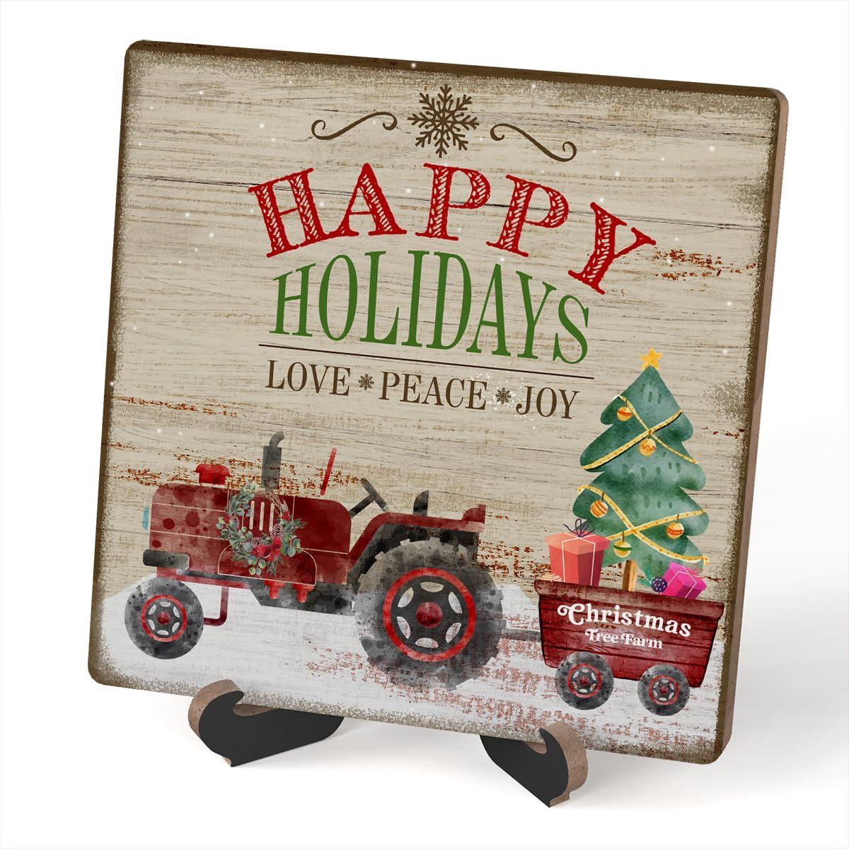 Amazon.com: Christmas Desk Decor Sign, Christmas Decorations Indoor ...