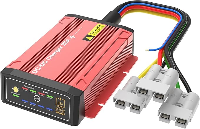 Waterproof DCDC Charger with MPPT for 12V 25A LiFePO4, Lead-Acid, SLA ...