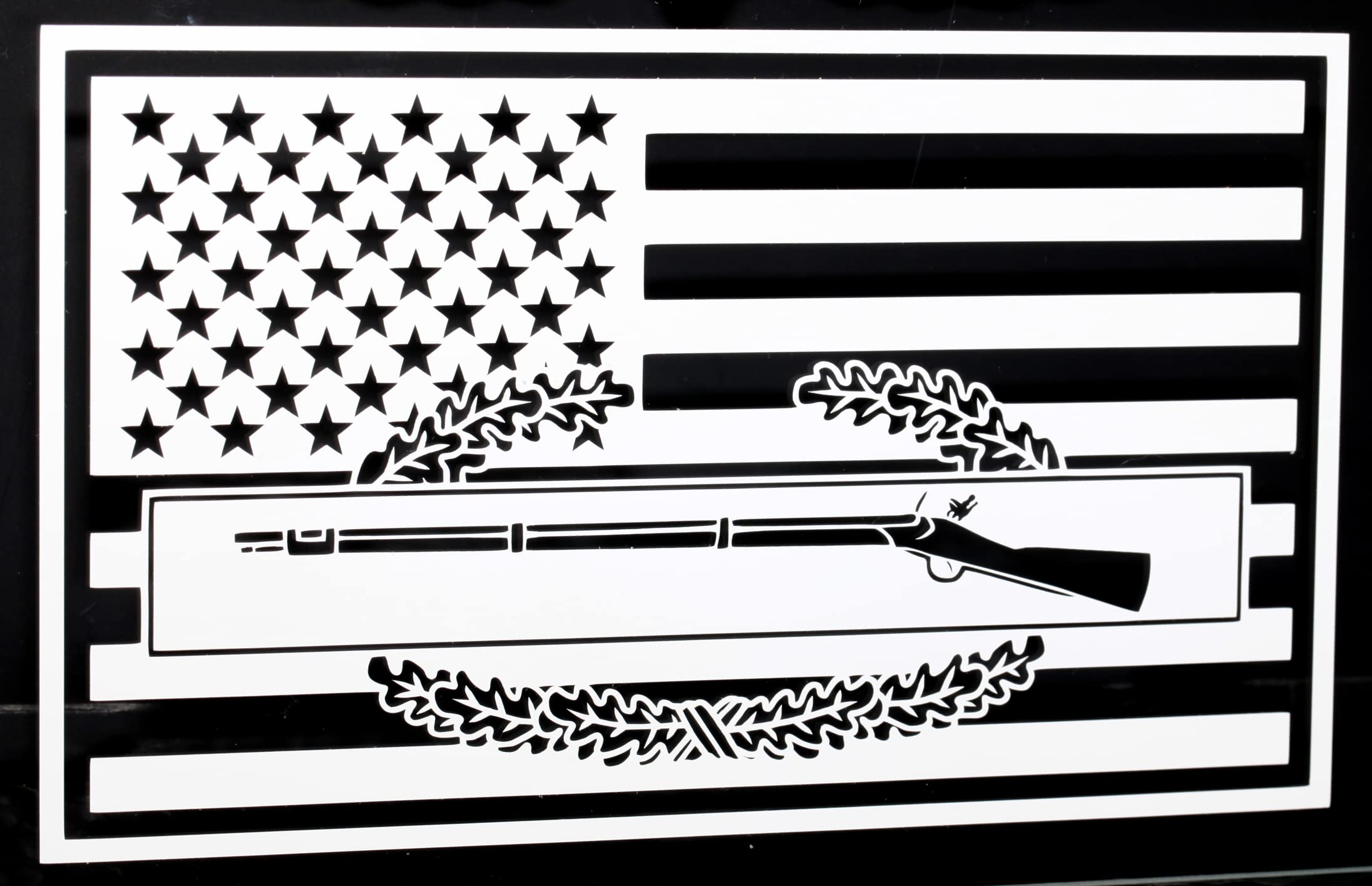 Combat Infantry Badge Black And White