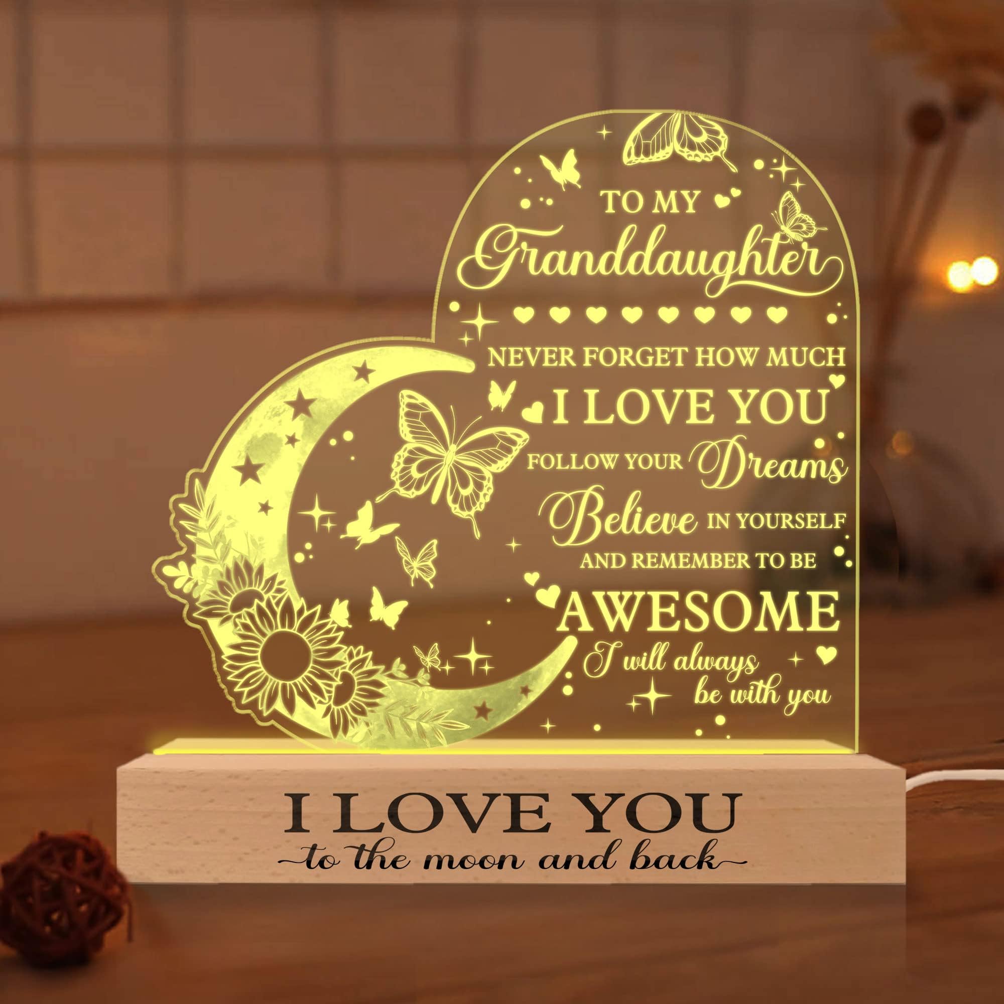 Myfihu Granddaughter Gifts from Grandma Christmas Gifts Granddaughter ...